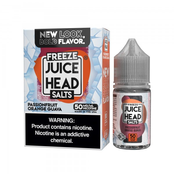Juice Head Freeze Salt Passionfruit Orange Guava Freeze EJuice - UVD ...
